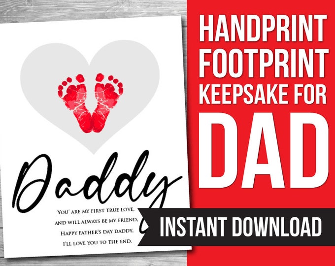 Daddy Poem Handprint Craft, Father's Day Handprint Craft, Daddy ...