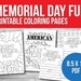 Memorial Day Printable Coloring Activity Memorial Day Craft - Etsy