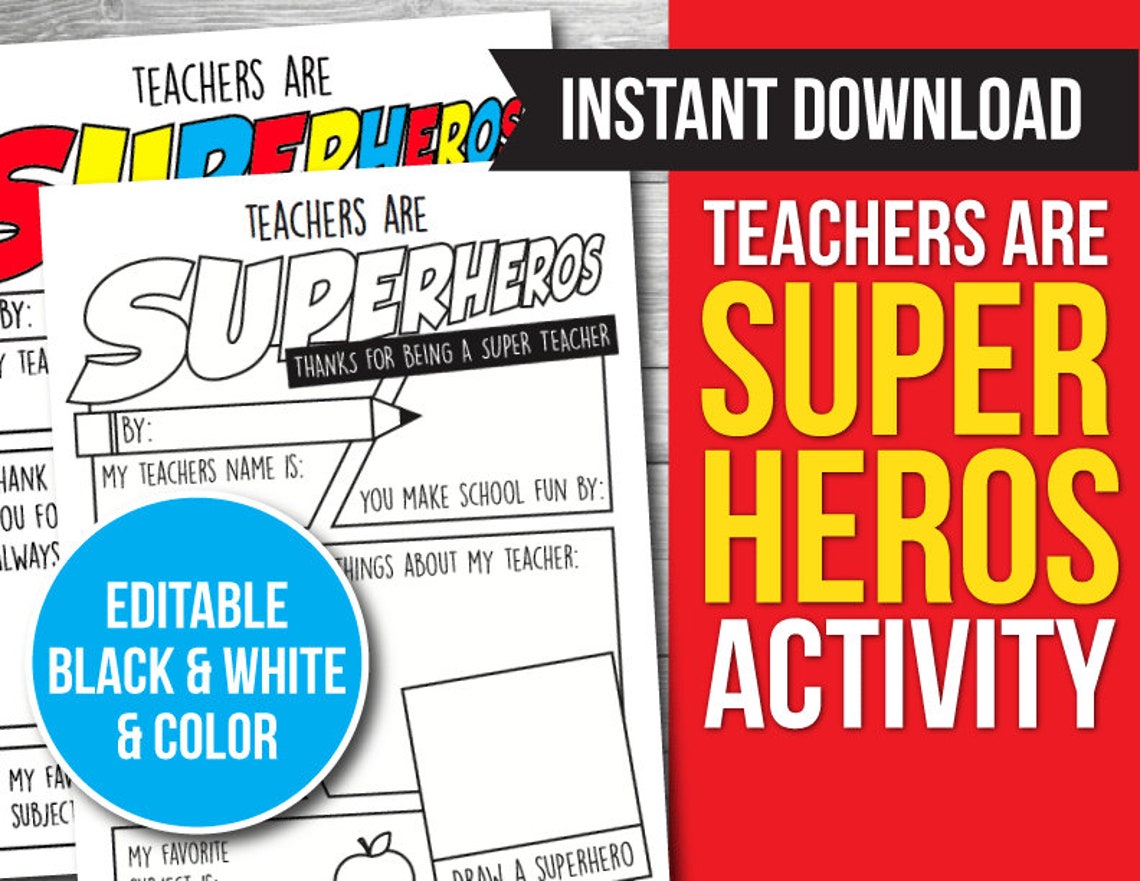 Teacher Appreciation Printable Teacher Survey Teacher - Etsy