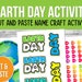 Earth Day Cut and Paste Printable Activity, Spring Activity, Earth Day ...