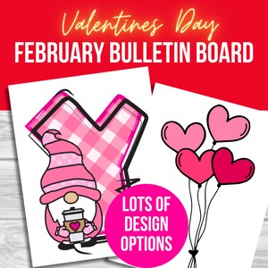 Valentines Bulletin Board Kit: Pink Classroom Decor - Etsy