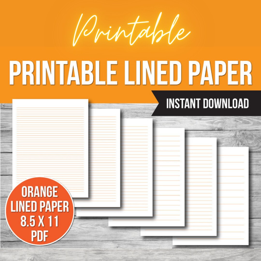 Printable Lined Paper Bundle, Wide Rule College Rule, Notebook Lined ...