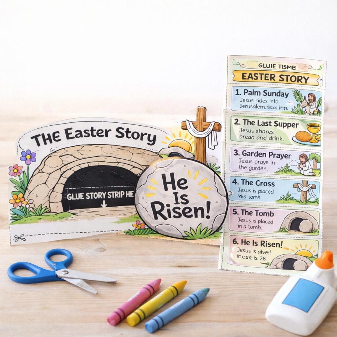 Christian Easter Story Craft, Empty Tomb Resurrection Activity (digital ...