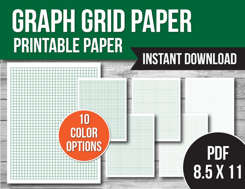 Printable Graph Paper Bundle Grid Paper Graph Paper Colored - Etsy