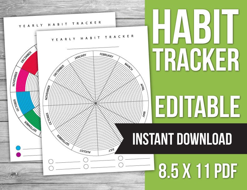 Habit Tracker Habit Tracker Printable Tracker Chart - Etsy.de