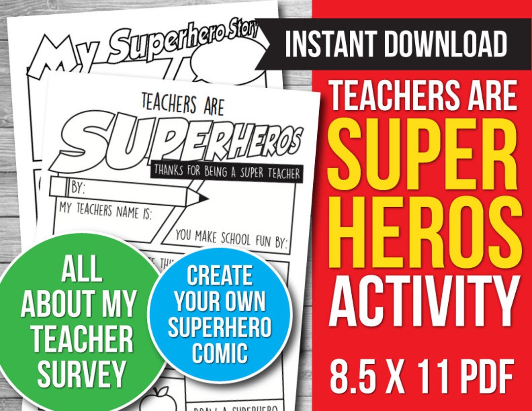 Teacher Appreciation Printable, Teacher Survey, Teacher Printable ...