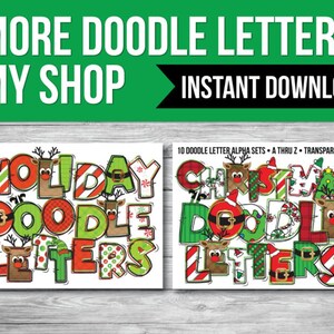 Fall Doodle Letters: Alpha Bundle, Thanksgiving Font (PNG) - Etsy