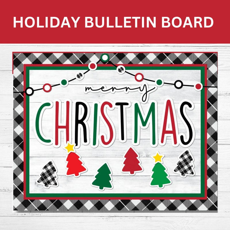 Christmas Bulletin Board Kit - Etsy