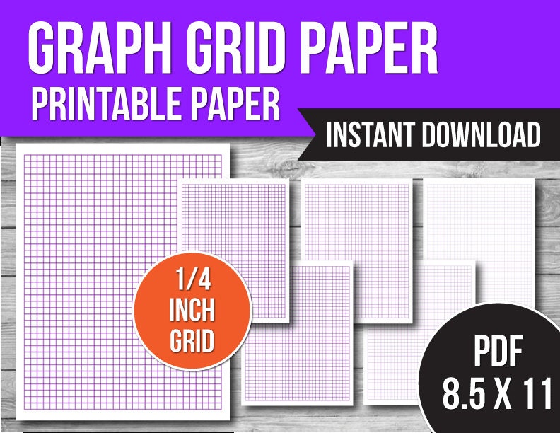 Printable Graph Paper Bundle Grid Paper Graph Paper Colored - Etsy