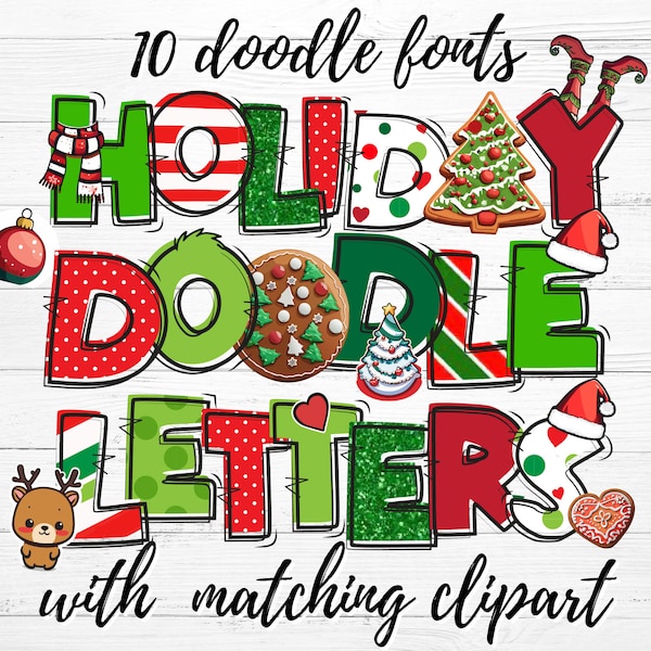 Christmas Doodle - Etsy