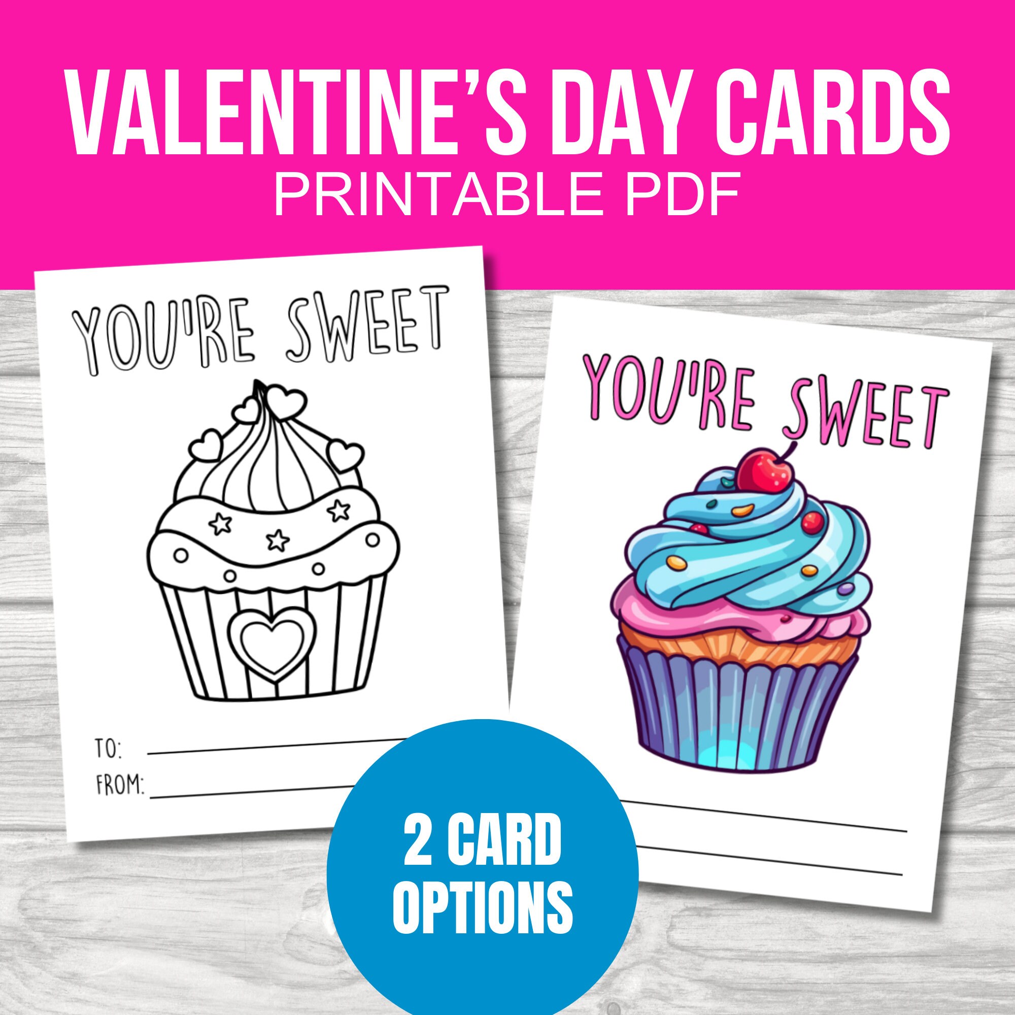 Printable Valentines Day Coloring Cards, Valentine Art Craft ...