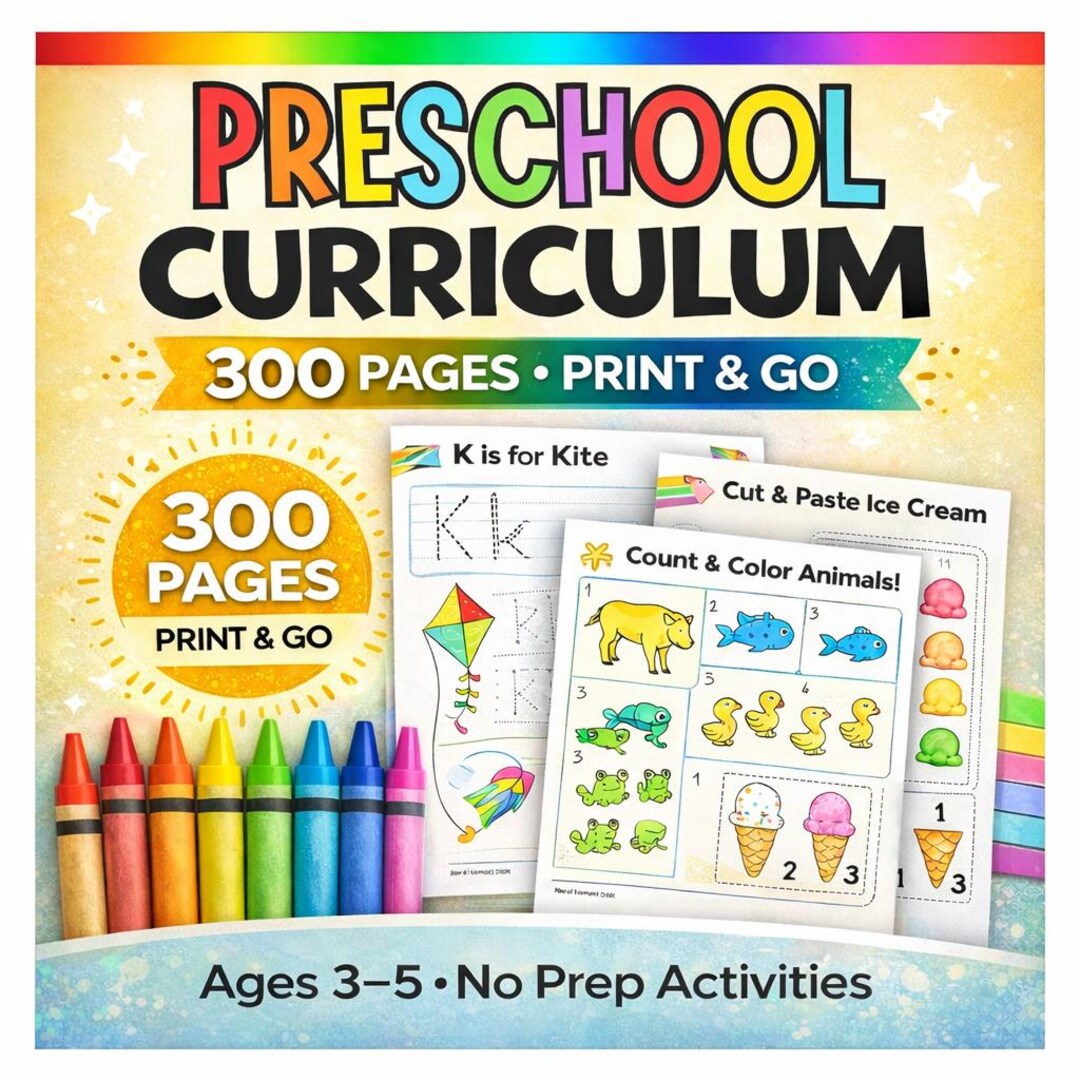 Preschool Curriculum, Pre K Curriculum, Homeschool Lesson Plan ...