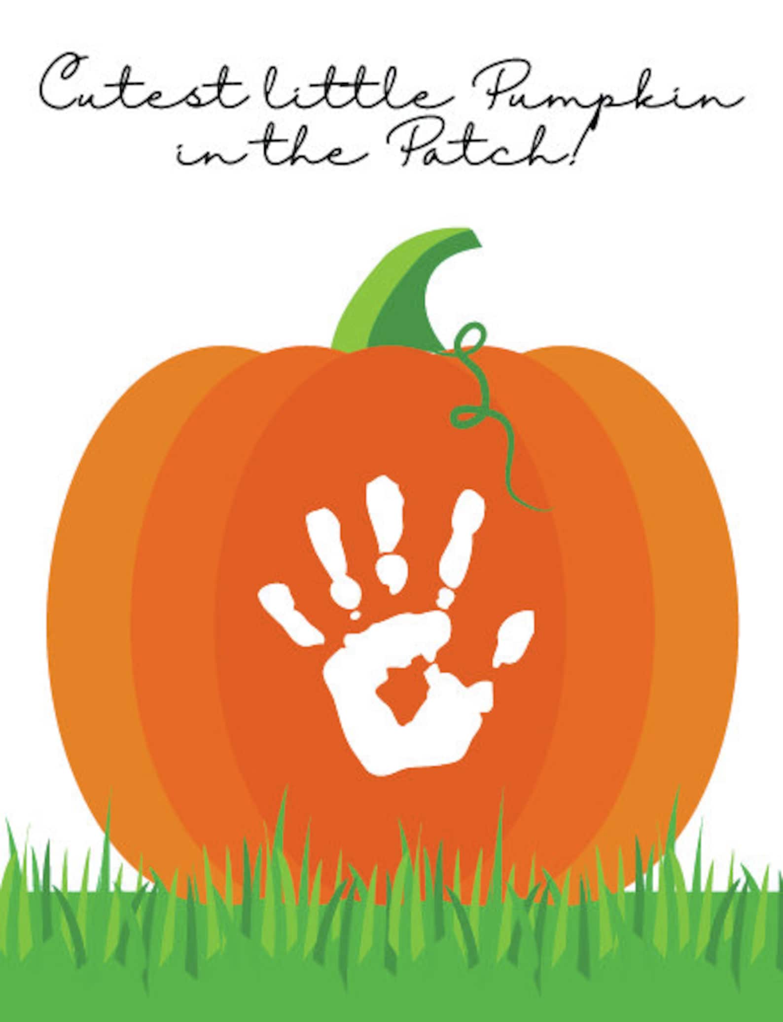 Fall Handprint Activity Baby Handprint Keepsake Gift Kids - Etsy