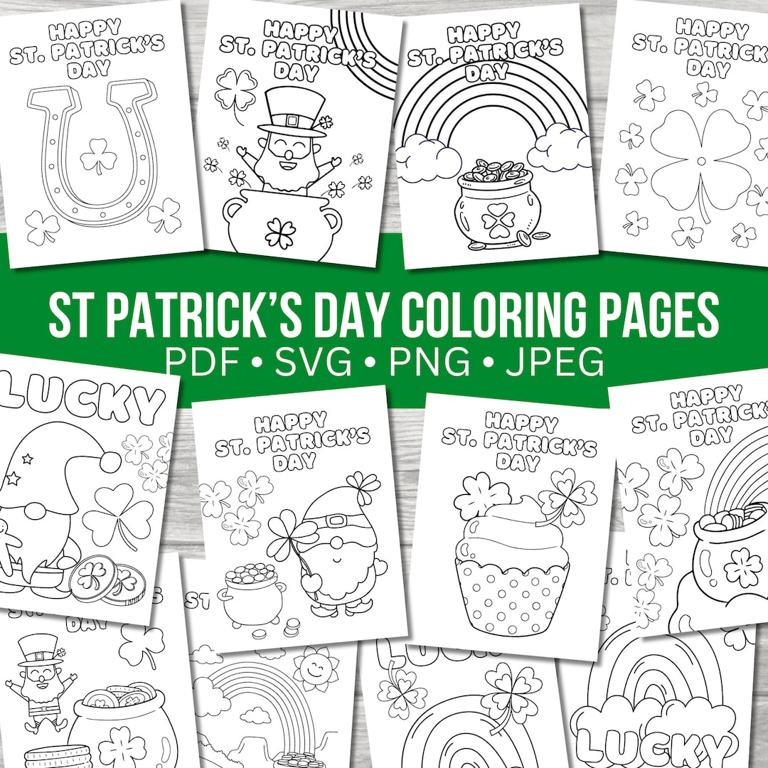 St Patricks Day Coloring Pages, 5 Minute Crafts, St Patricks Day Game ...