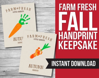 Happy Fall Handprint Art Craft Keepsake | Fall Handprint Art Craft for ...
