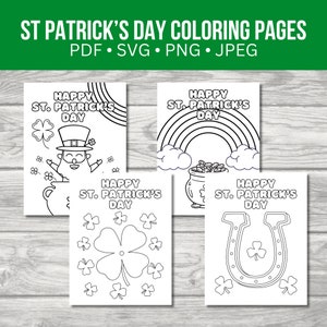 St Patricks Day Coloring Pages, 5 Minute Crafts, St Patricks Day Game ...