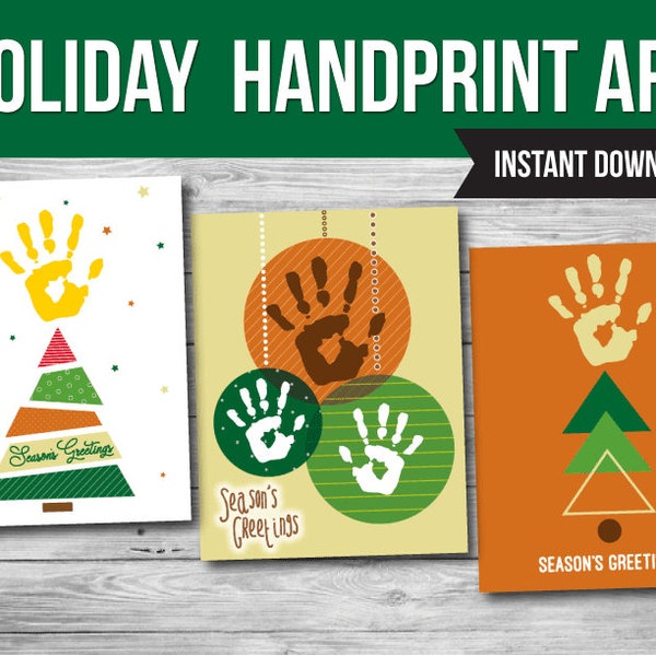 Christmas Handprint Art - Etsy