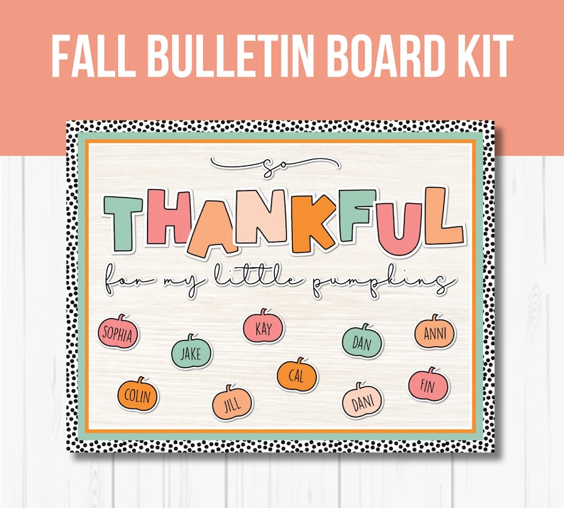 Halloween Bulletin Board Kit, Printable Classroom Door Decor, Easy ...