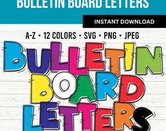 3D Printable Bulletin Board Letters Classroom Decor Bulletin Board ...