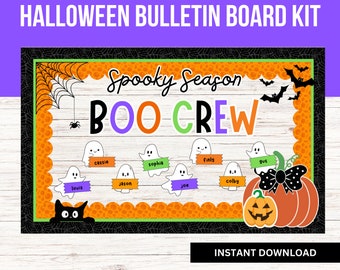 Boo Crew - Halloween Bulletin Board Kit - Etsy