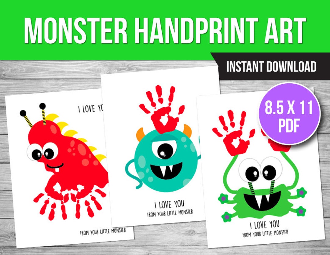 Handprint Activity Craft Printable PDF, Classroom Arts Craft Gift ...
