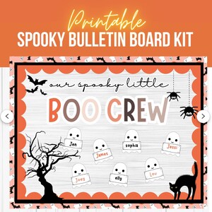 Fall Halloween October Bulletin Board Kit, Boo Crew Bulletin Board ...