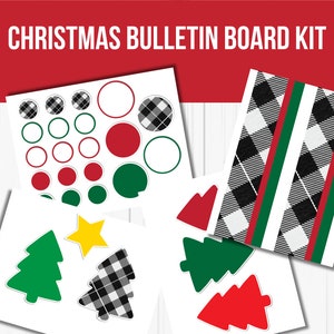 Christmas Bulletin Board Kit: Festive Classroom Decor - Etsy