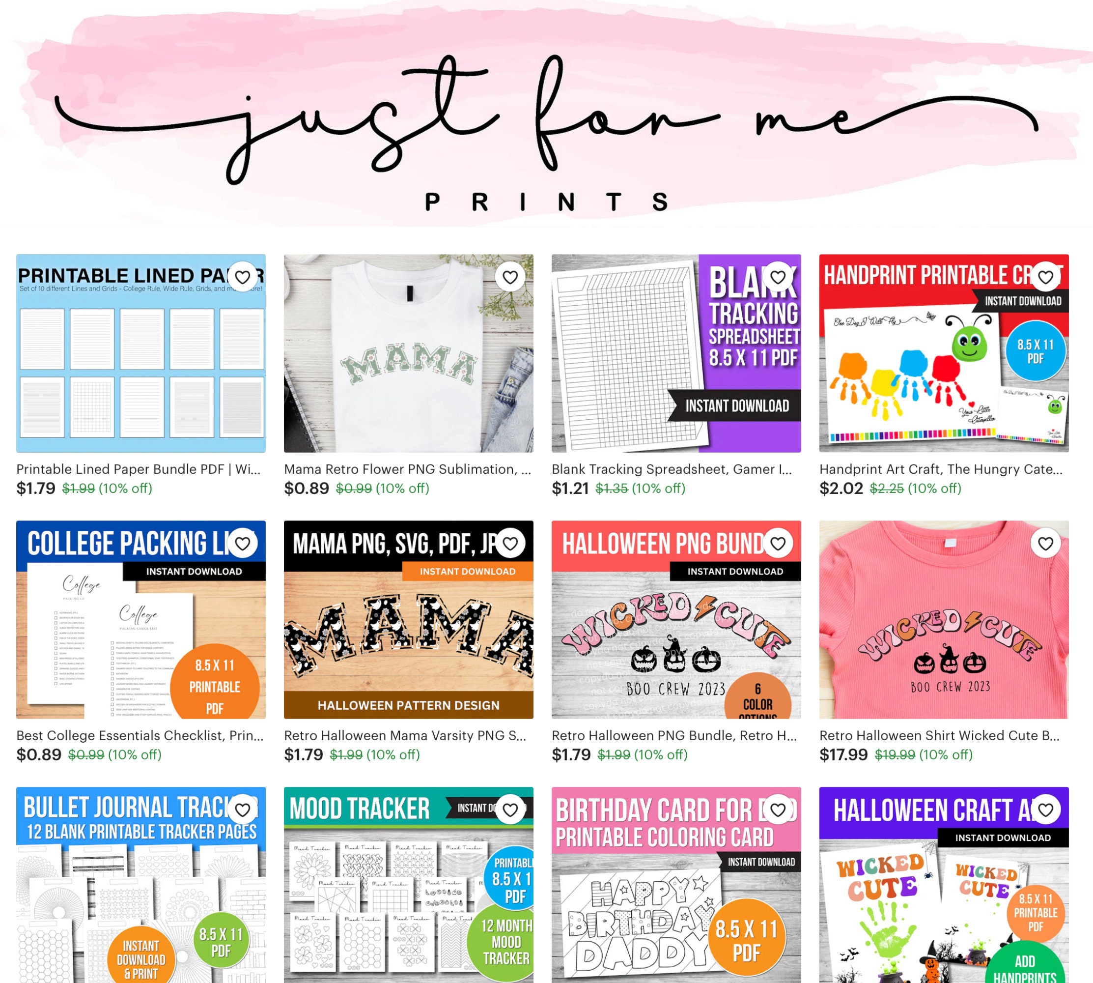 Printable Lined Paper Bundle Wide Rule College Rule Notebook - Etsy
