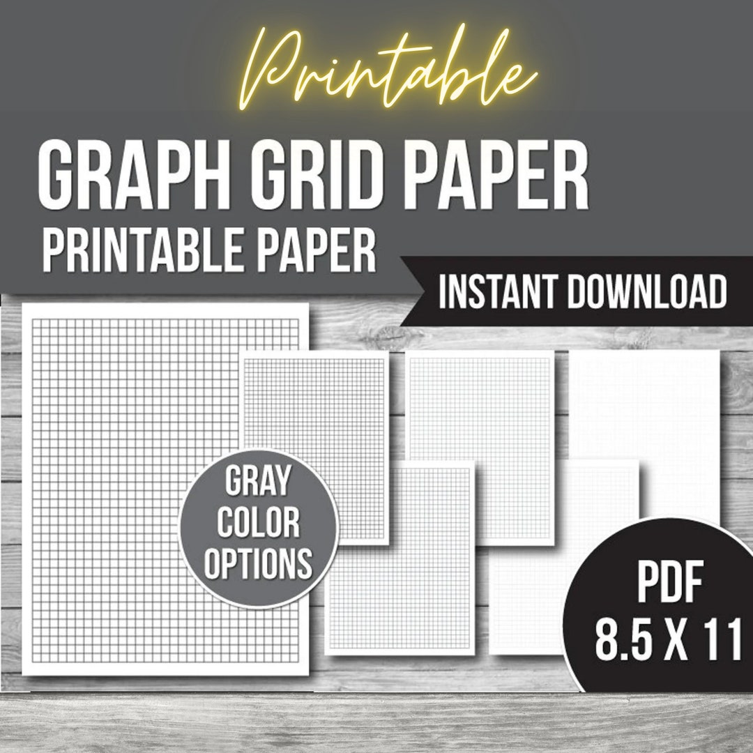 Printable Graph Paper, Grid Paper, Graph Paper, Graph Paper Printable ...