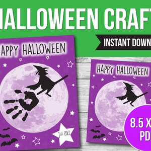 Halloween Handprint Craft, Kids Printable Craft Activity, Craft for ...