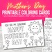 Mother's Day Coloring Cards Bundle | DIY Kids Craft (pdf, Png, Svg) - Etsy