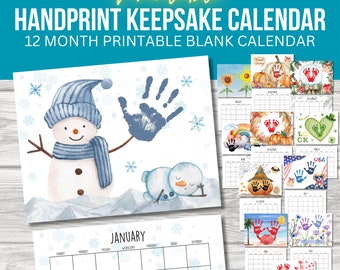 Handprint Keepsake Handprint Memory Book Handprint Art Handprint Craft ...