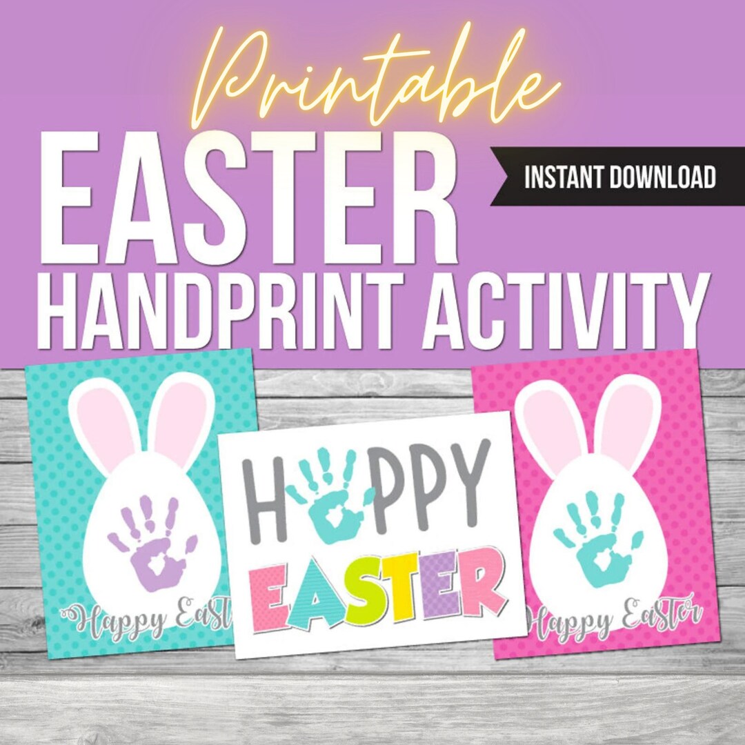 Easter Handprint Craft, Easter Handprint Art, Easter DIY Handprint ...