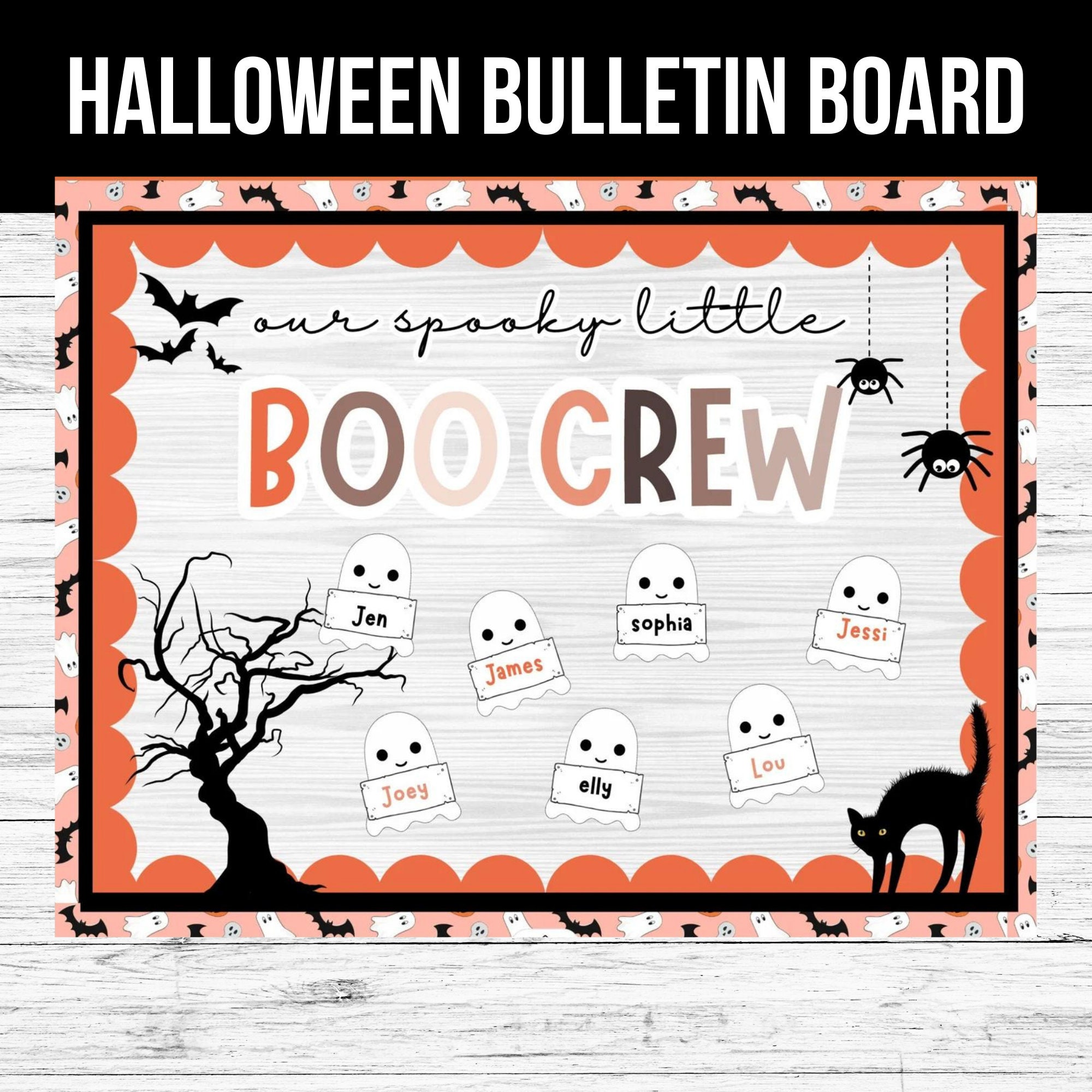 Halloween Bulletin Board Kit Boo Crew Bulletin Board - Etsy
