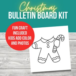 Christmas Bulletin Board Kit +student Activity, December Bulletin Board ...