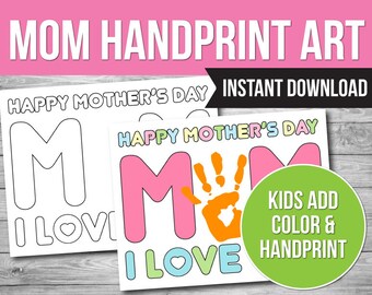 Spring Handprint Spring Handprint Craft Kids Craft Activity - Etsy UK