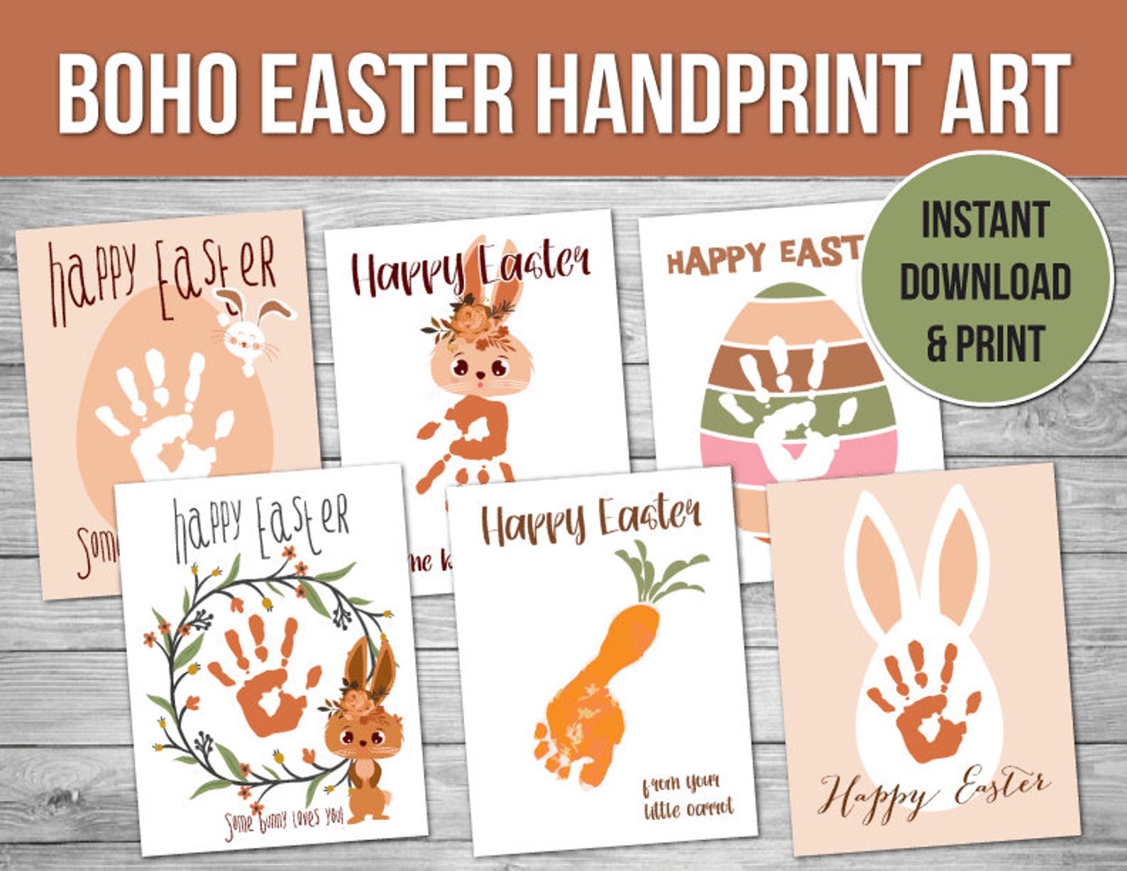 Easter Handprint Art Keepsake Art Easter Activity Craft - Etsy