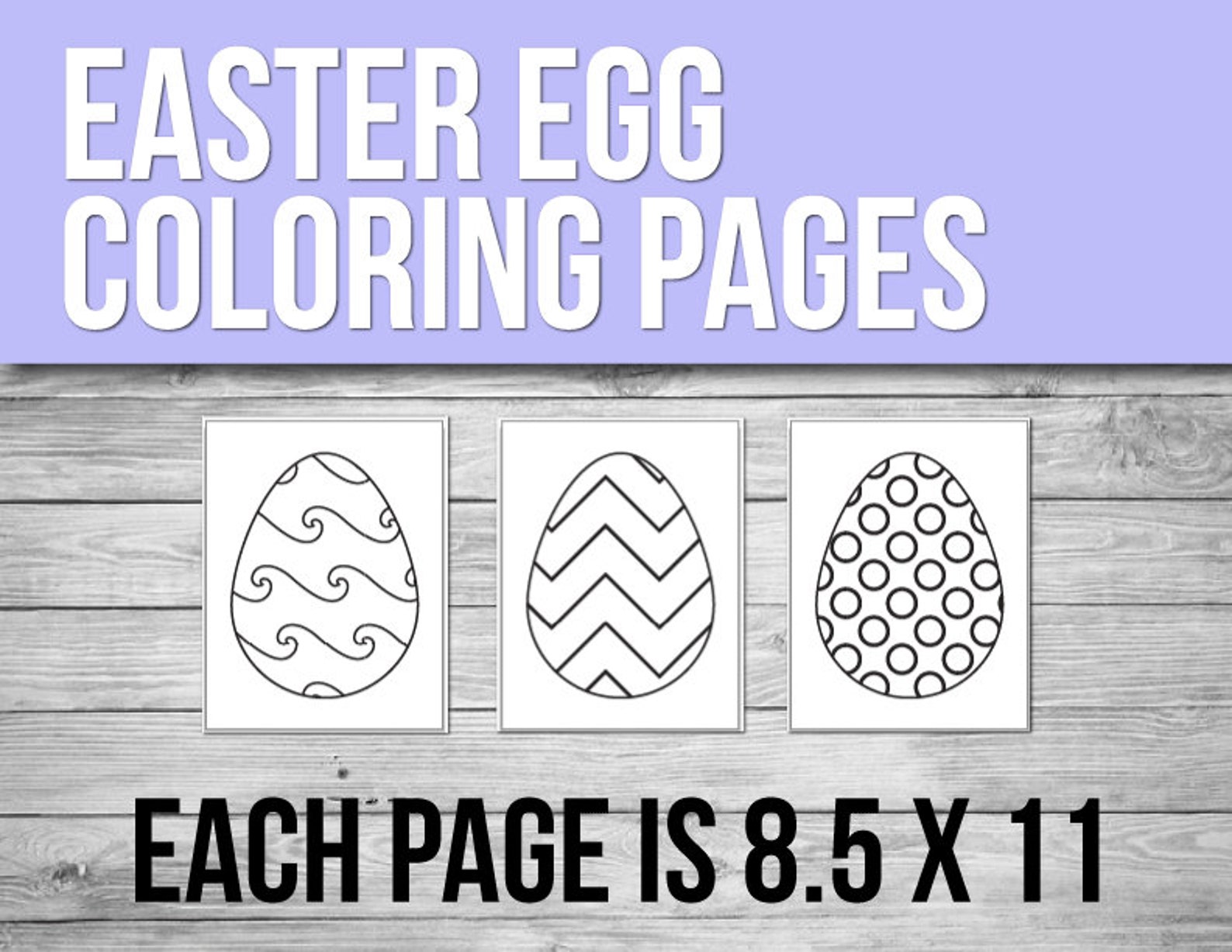 Easter Craft Easter Eggs Easter Coloring Pages Easter Egg - Etsy