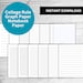 Printable Lined Paper Bundle, Wide Rule College Rule, Notebook Lined ...