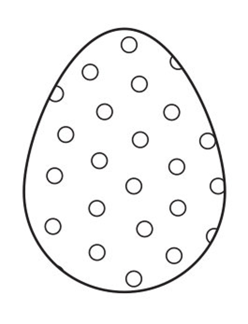 Easter Craft Easter Eggs Easter Coloring Pages Easter Egg - Etsy