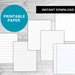 Printable Lined Paper Bundle, Wide Rule College Rule, Notebook Lined ...