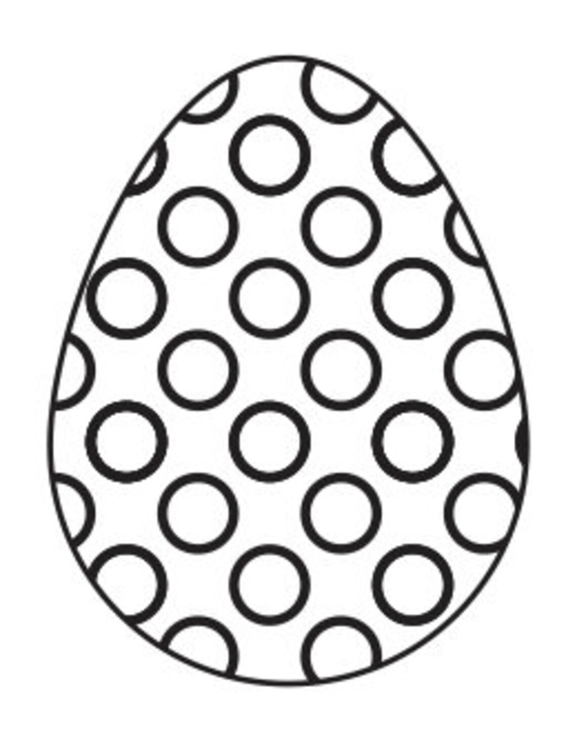 Easter Craft Easter Eggs Easter Coloring Pages Easter Egg - Etsy