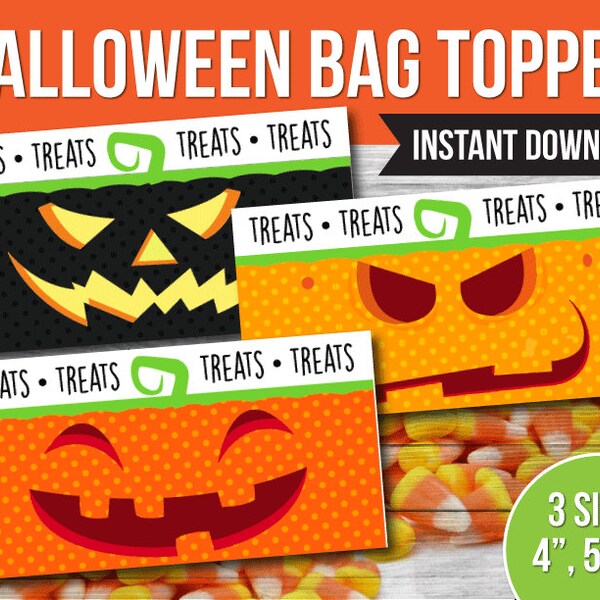 Halloween Bag Topper - Etsy