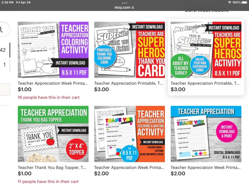 Teacher Thank You Teacher Appreciation Week Teacher Gift - Etsy