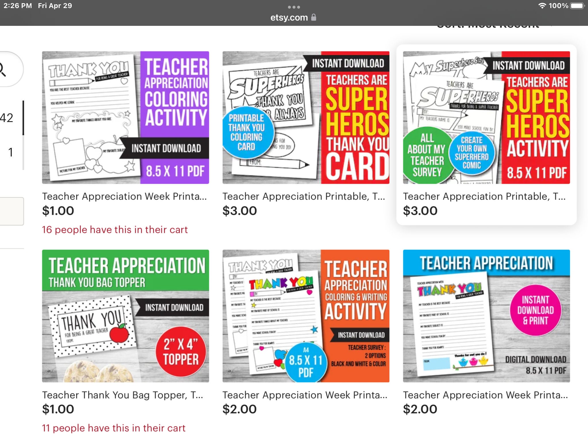 Teacher Thank You Teacher Appreciation Week Teacher Gift - Etsy