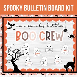 Fall Halloween October Bulletin Board Kit, Boo Crew Bulletin Board ...