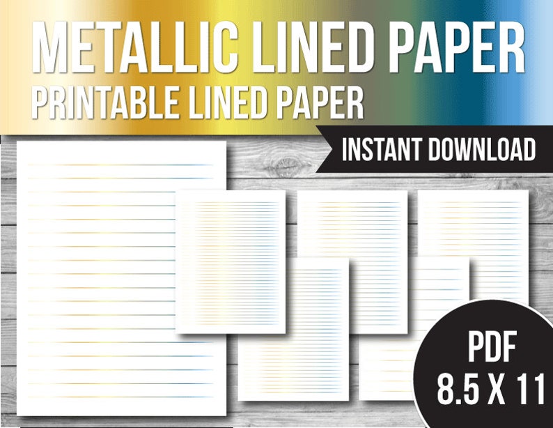 Printable Lined Paper Bundle Wide Rule College Rule Paper - Etsy