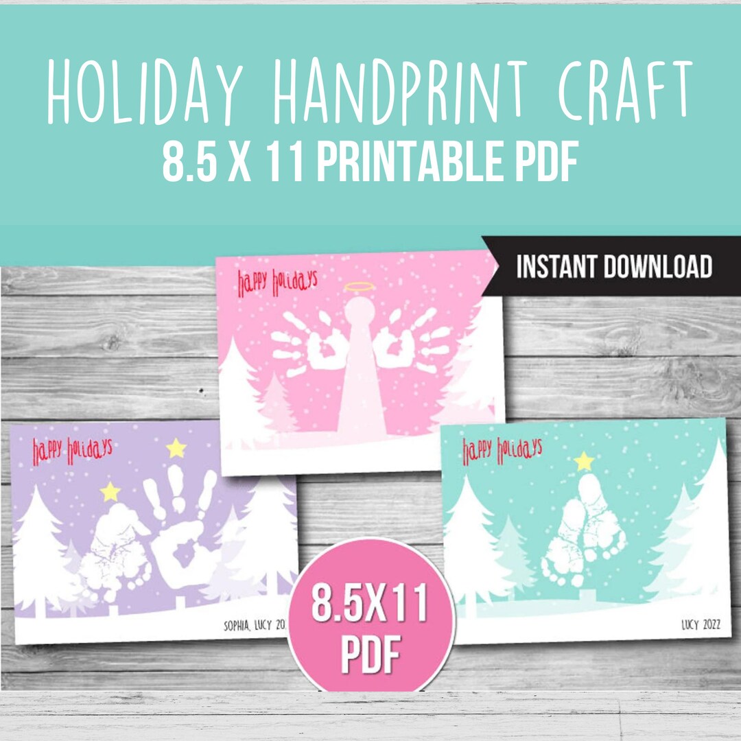 Handprint Art Craft, Christmas Handprint Craft, Holiday Activity ...