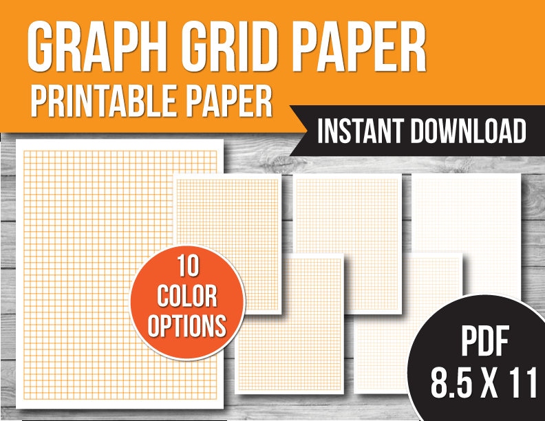 Printable Graph Paper Bundle Grid Paper Graph Paper Colored - Etsy