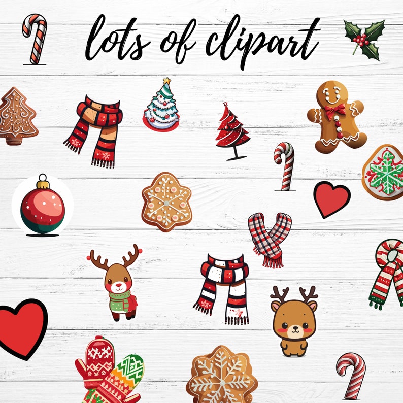 10 Christmas Doodle Letter Fonts: Holiday Alphabet Letters & Clipart A ...